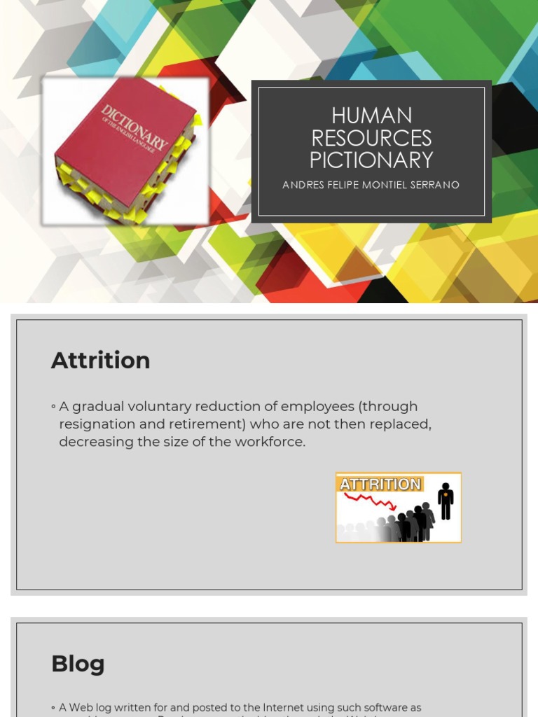 Human Resources Pictionary | PDF | Workplace Bullying | Employment