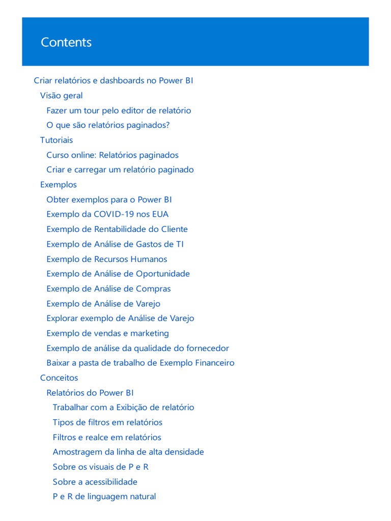 Tutorial - Power BI PDF | PDF | Microsoft SQL Server | Dados
