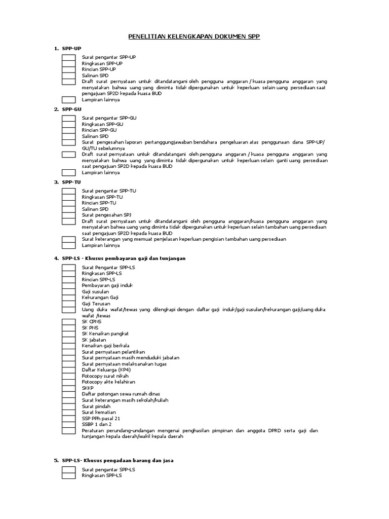 SPP DOKUMEN | PDF