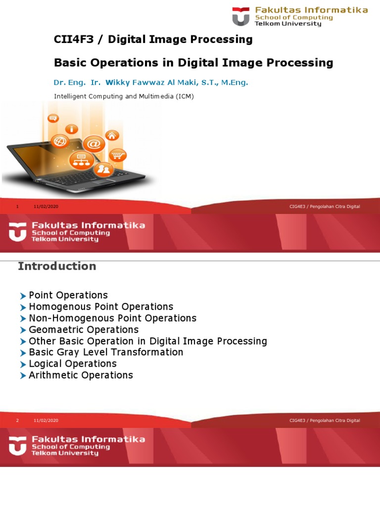 Basic Operations in Digital Image Processing-WKF | PDF | Boolean ...