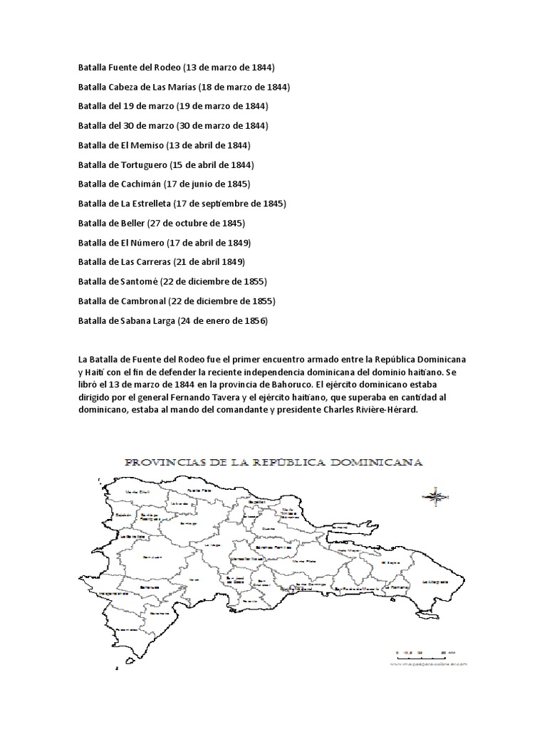 Mapa de La Republica Dominicana | PDF