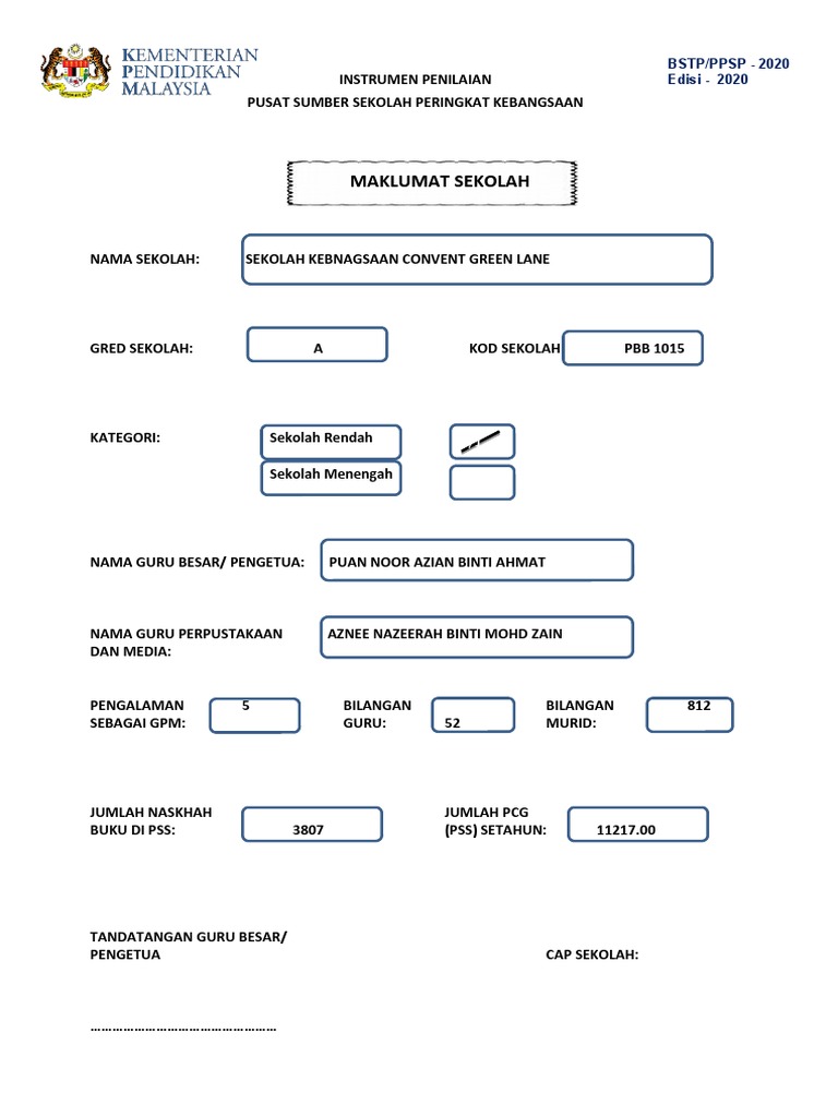 Instrumen PSS 2020 | PDF