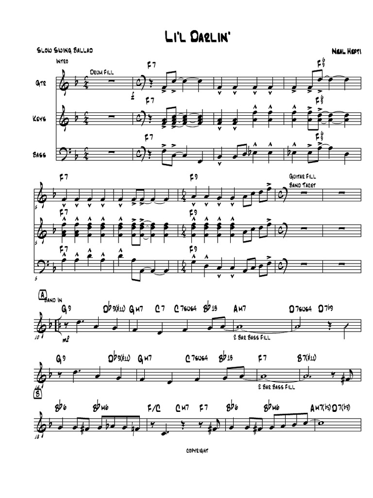 Lil Darlin - Score PDF | PDF