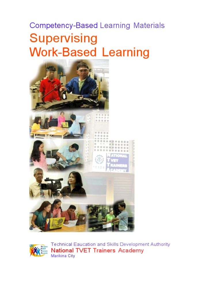CBLM-Supervise Work-Based Training | PDF | Apprenticeship | Vocational Education