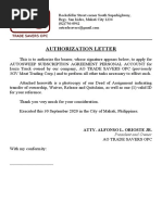 Letter of Deactivation | PDF