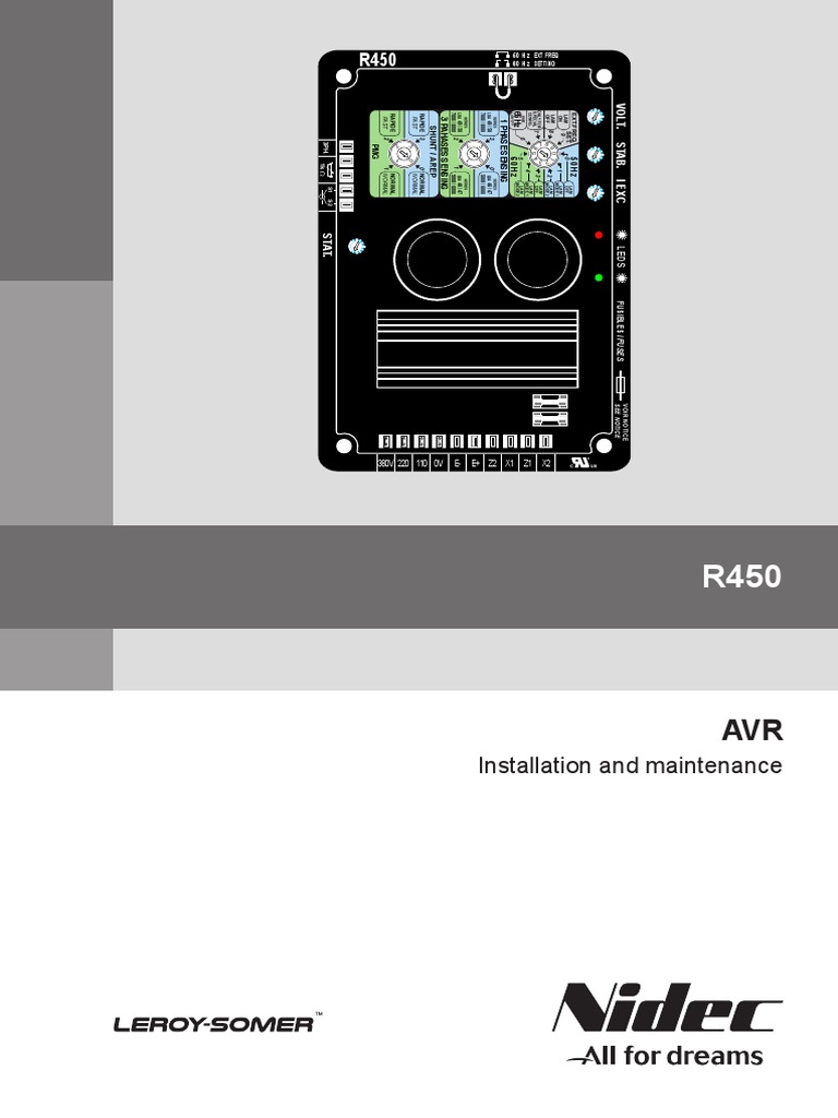 AVR R450 4531k - en PDF | PDF | Electromagnetism | Components