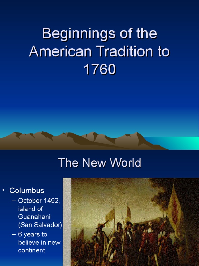 The Beginnings of Exploration and Settlement in North America ...