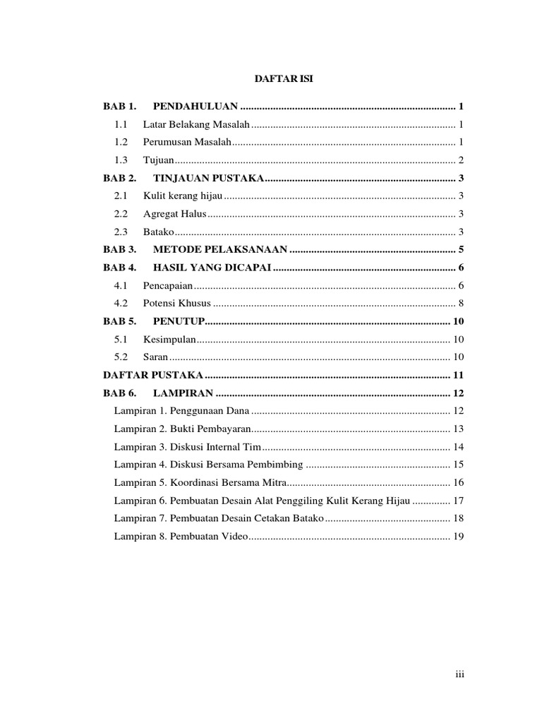 Laporan Akhir PKM-M 2020 | PDF