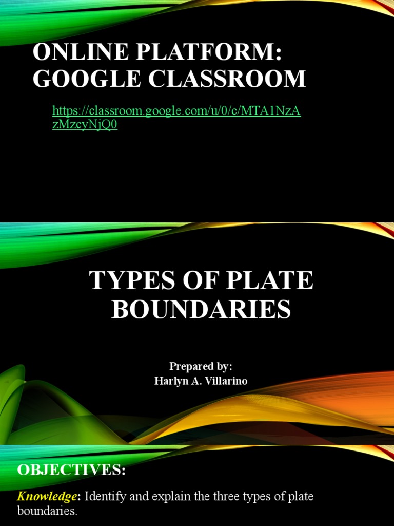 Online Platform: Google Classroom: Zmzcynjq0 | PDF | Plate Tectonics ...