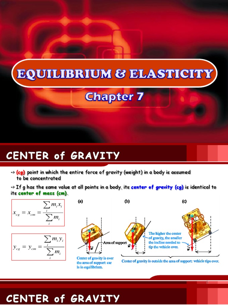 007 Equilibrium and Elasticity PDF | PDF | Young's Modulus | Elasticity ...
