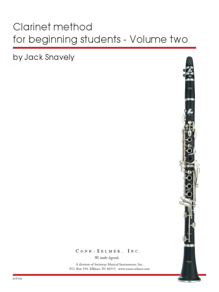 Clarinet Method For Beginning Students Volume Two | PDF