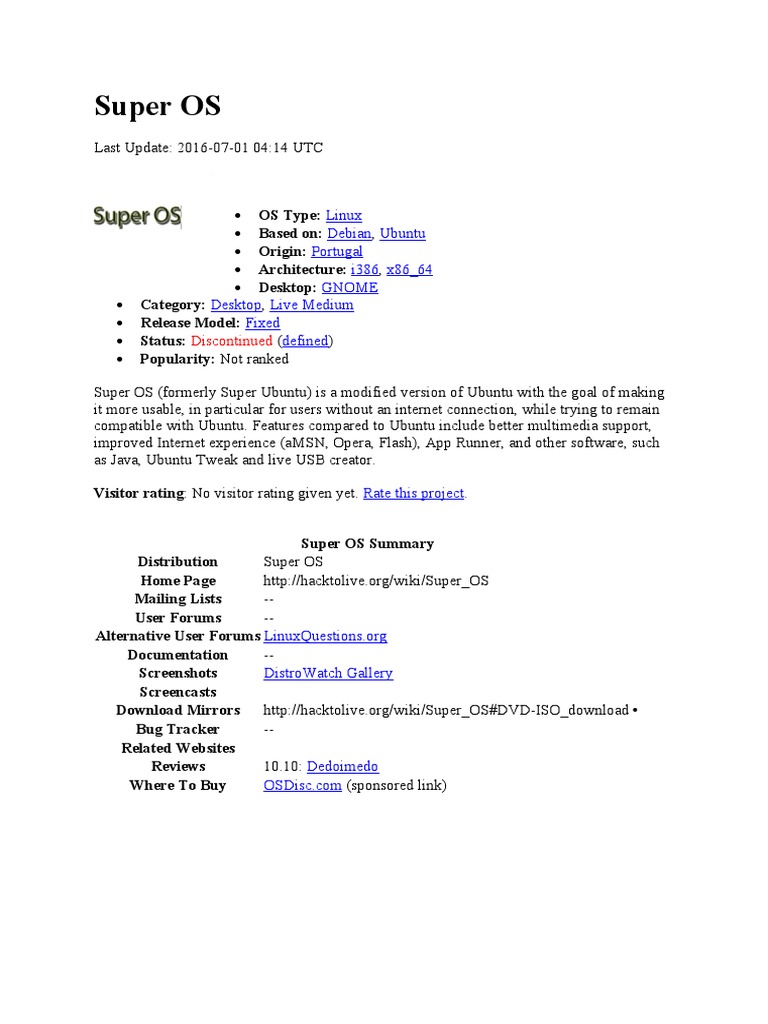 Super OS: Linux Debian Ubuntu Portugal I386 x86 - 64 Gnome Desktop Live ...