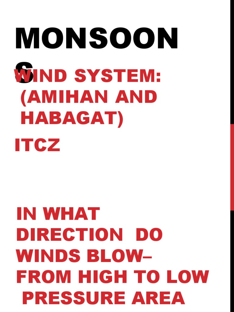 Understanding Habagat and Amihan Winds | PDF | Monsoon | Equator