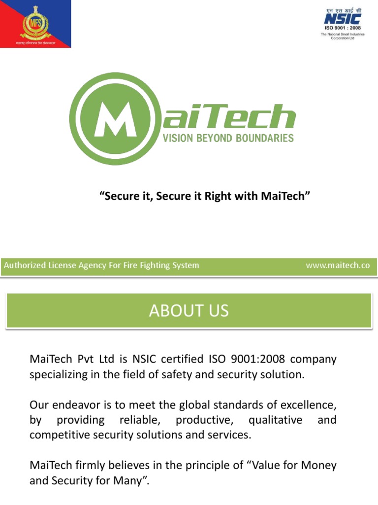 Secure It, Secure It Right With Maitech | PDF
