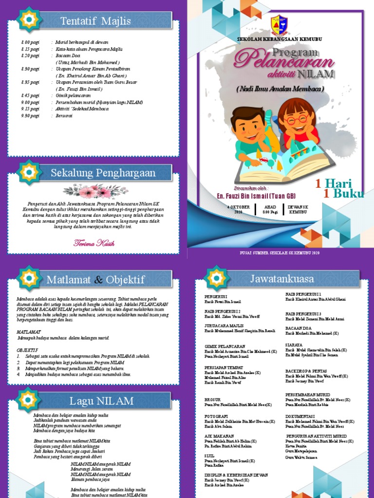 BUKU PROGRAM Pelancaran Nilam | PDF