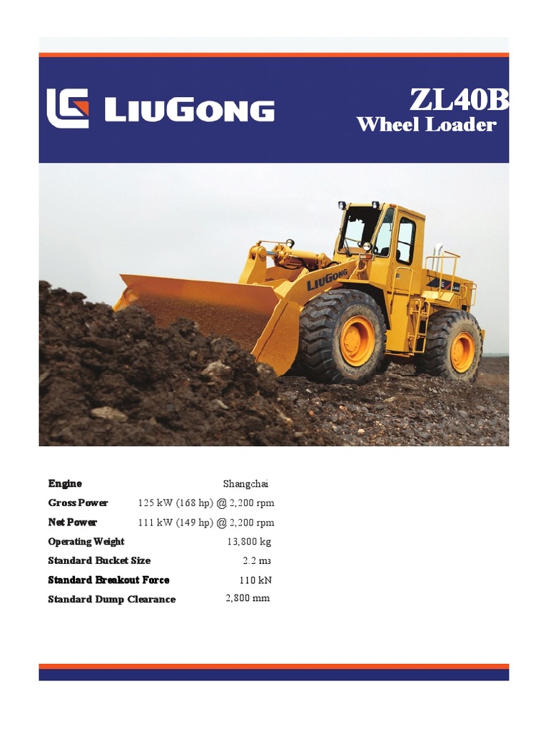 ZL40B ZL40B ZL40B ZL40B: Wheel Wheel Wheel Wheel Loader Loader Loader ...