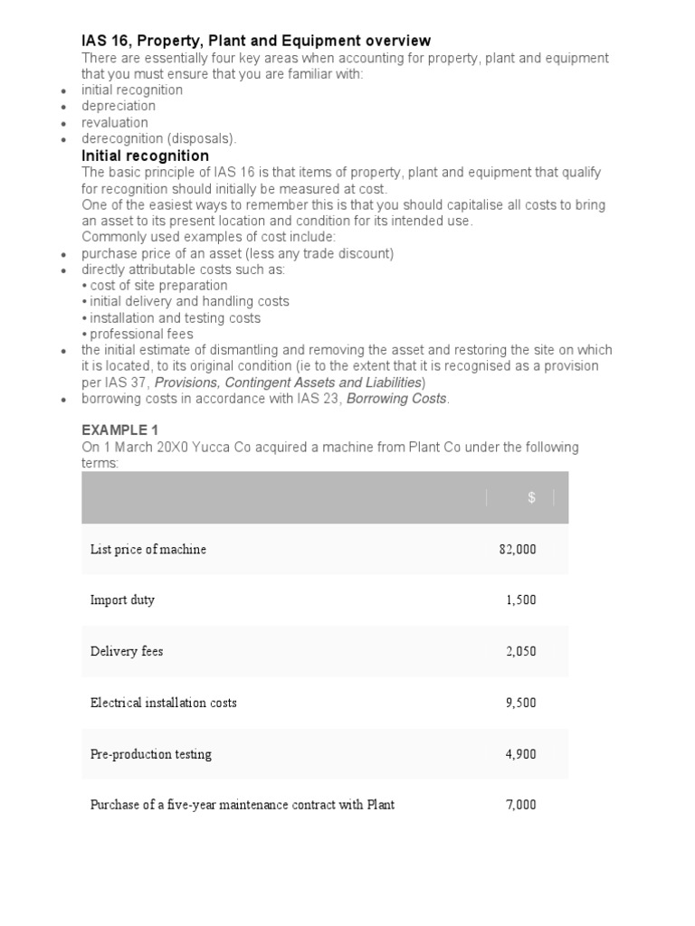 IAS 16 by ACCAGLOBAL With Practice Questions | PDF | Fixed Asset ...