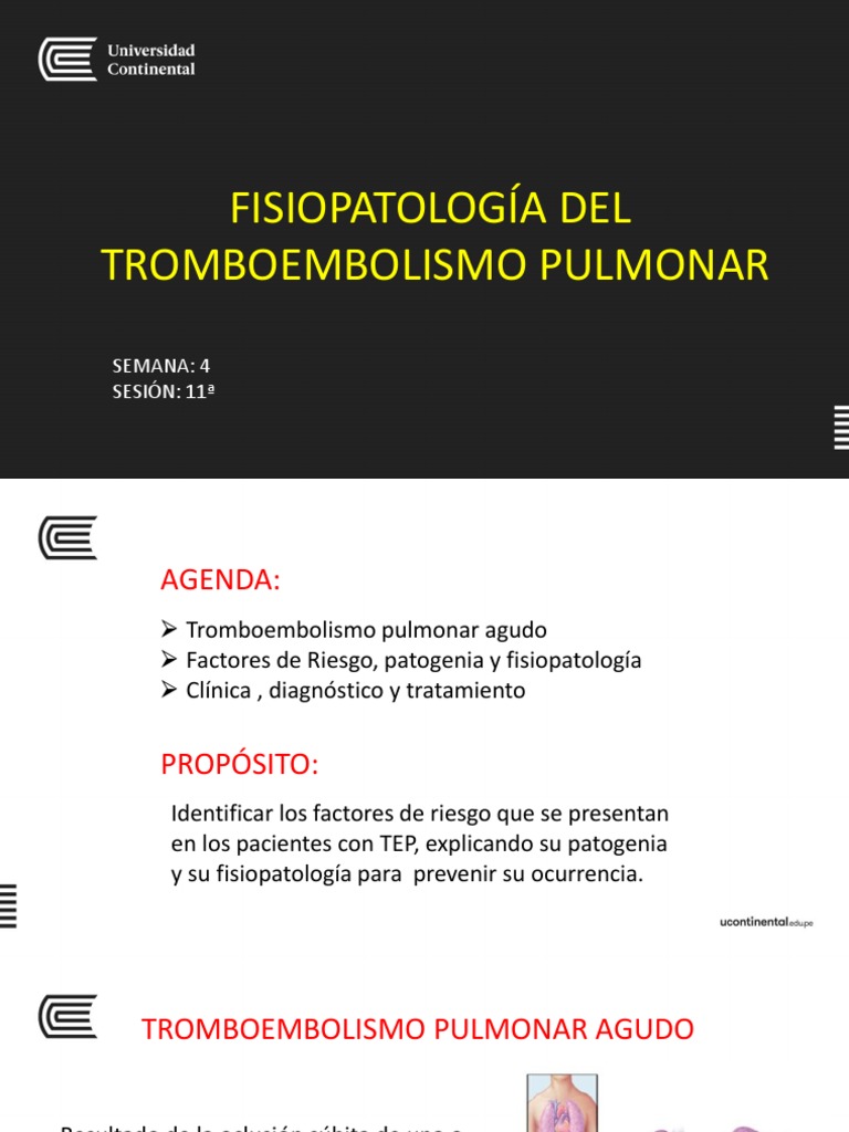 Tep | PDF | Trombo | Sistema cardiovascular