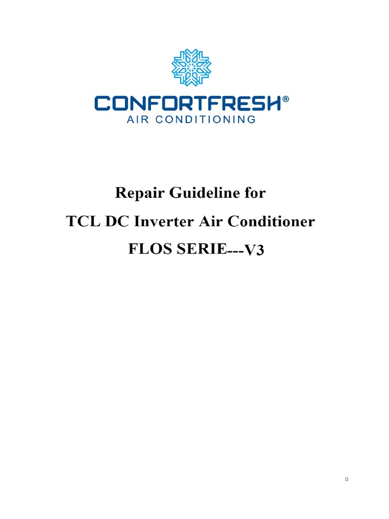 Repair Guideline For Tcl Dc Inverter Air Conditioner Pdf Pdf