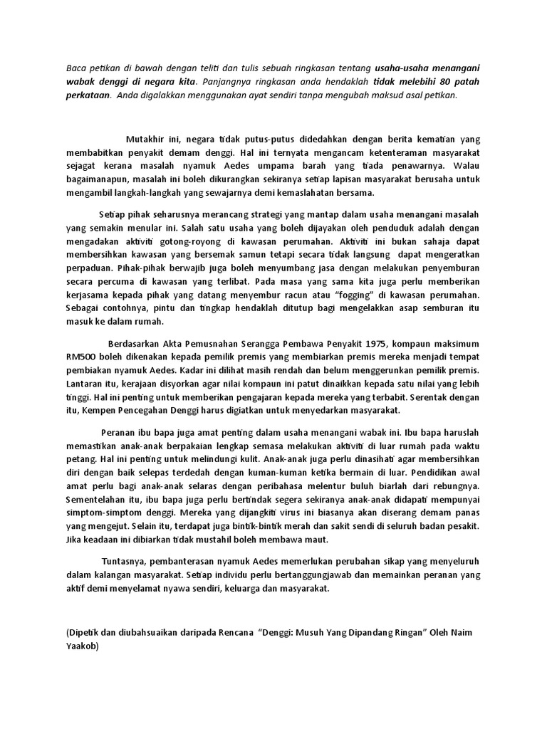 Ringkasan Form 1 | PDF