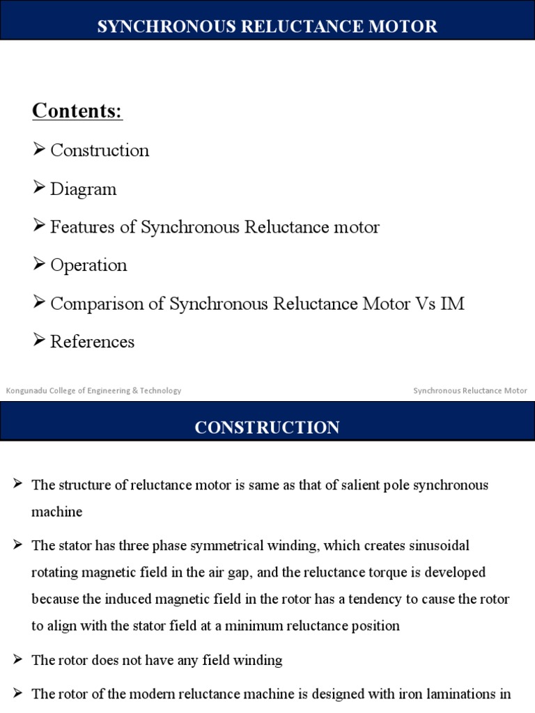 Synchronous Reluctance Motor | PDF | Electric Motor | Rotating Machines