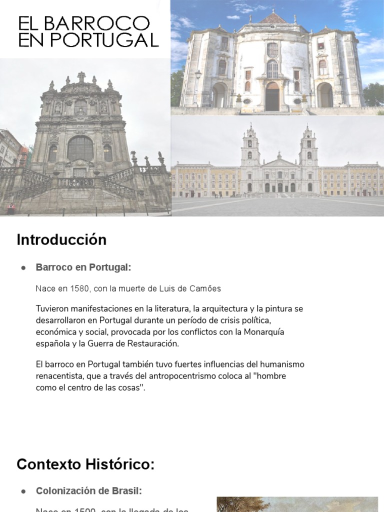Barroco en Portugal | PDF | Barroco | Torre