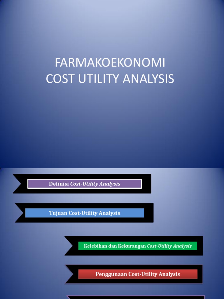 Cost Utility Analysis | PDF