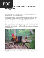 Different Types of Philippine Native Chicken | PDF | Chicken | Agriculture