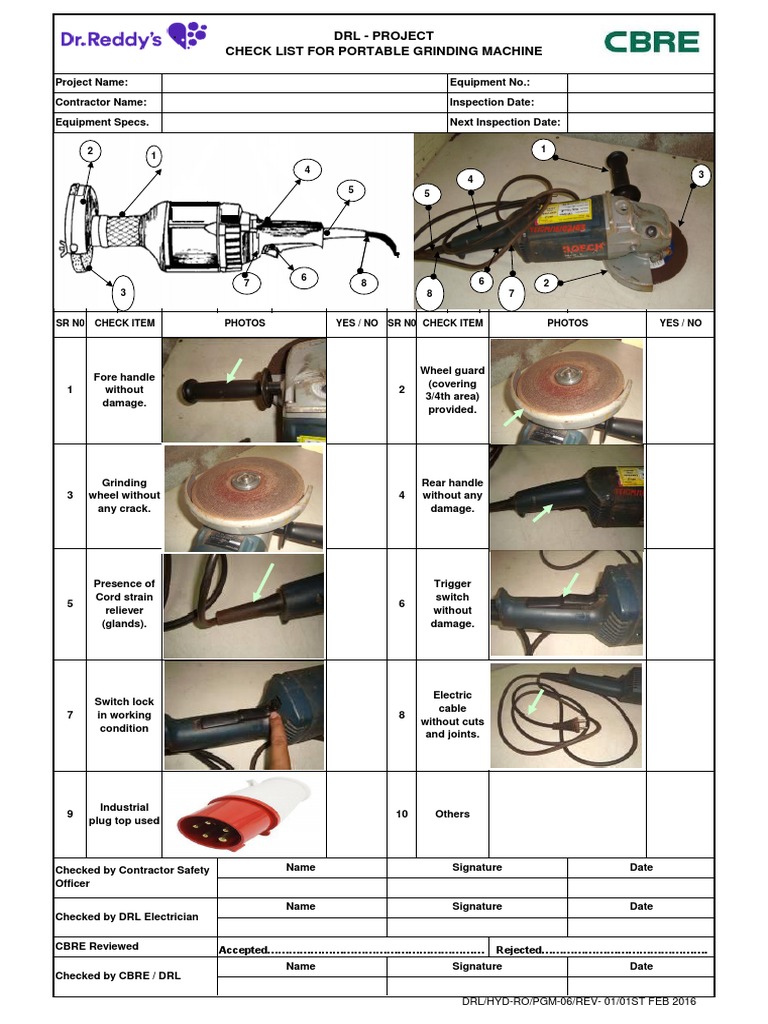 06 Portable Grinding Machine | PDF | Manufactured Goods | Equipment