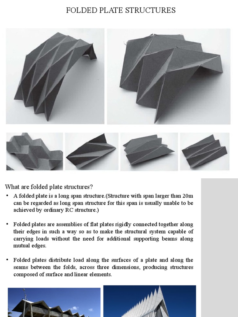 Folded Plates | PDF | Origami | Truss