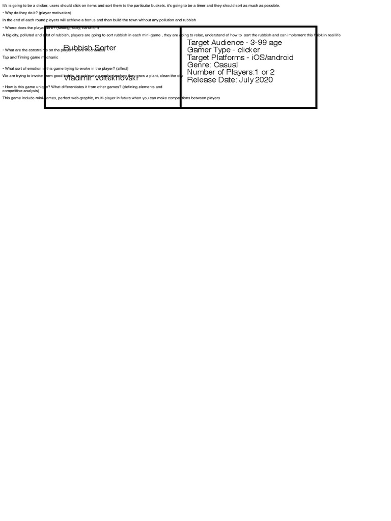 High-Concept Document | PDF