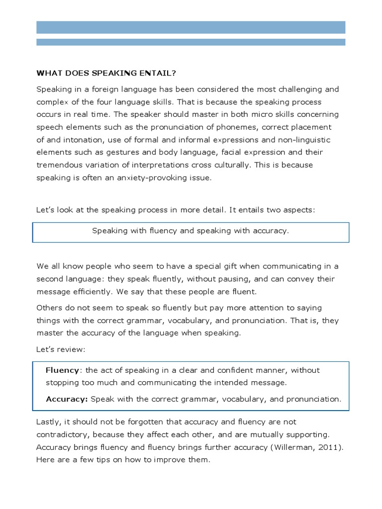 How To Improve Speaking b2 | PDF | Fluency | English Language