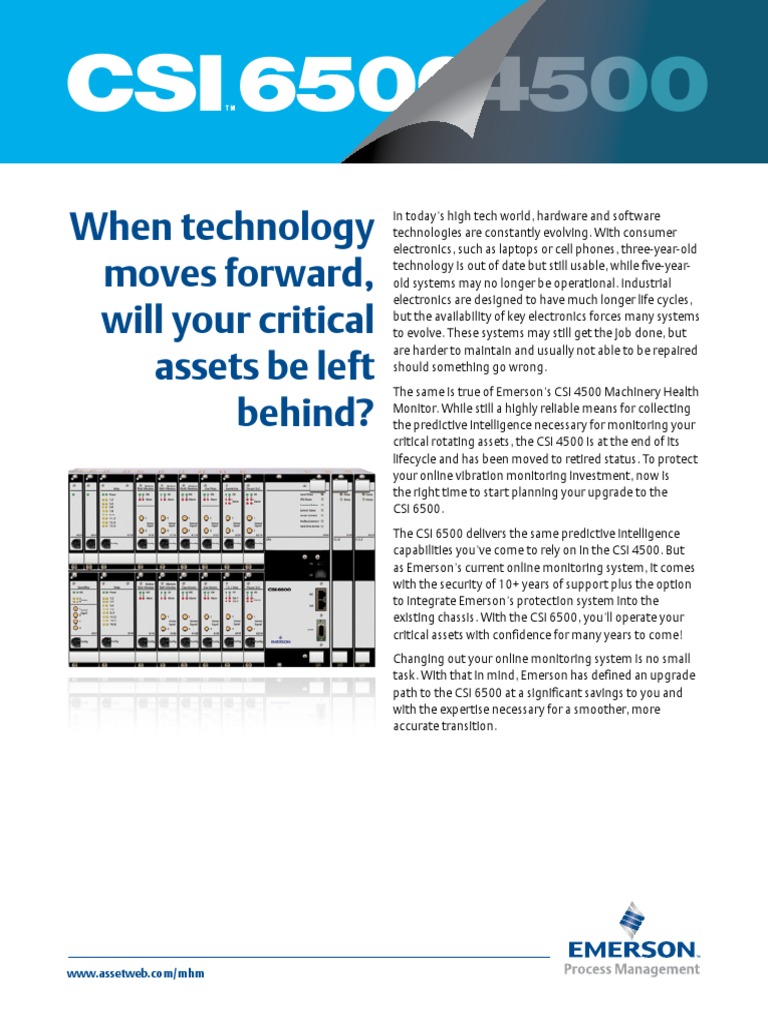 CSI 6500 CSI 4500: When Technology Moves Forward, Will Your Critical ...