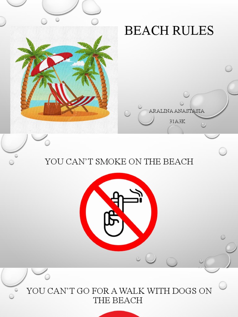 Essential Beach Rules for Visitors | PDF | Cooking, Food & Wine | Young ...