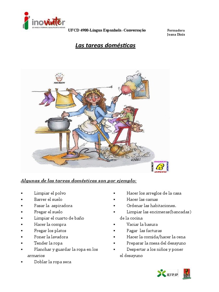 Ficha 21 - Las Tareas Domesticas | PDF