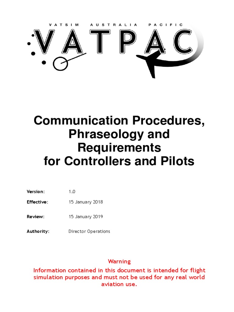 Phraseology From AIP v2 PDF | PDF | Air Traffic Control | Instrument ...