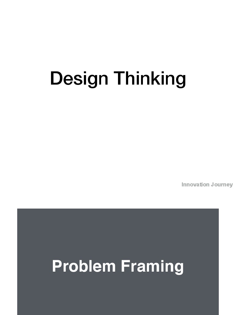 Problem Framing BMU | PDF | Design Thinking | Creativity
