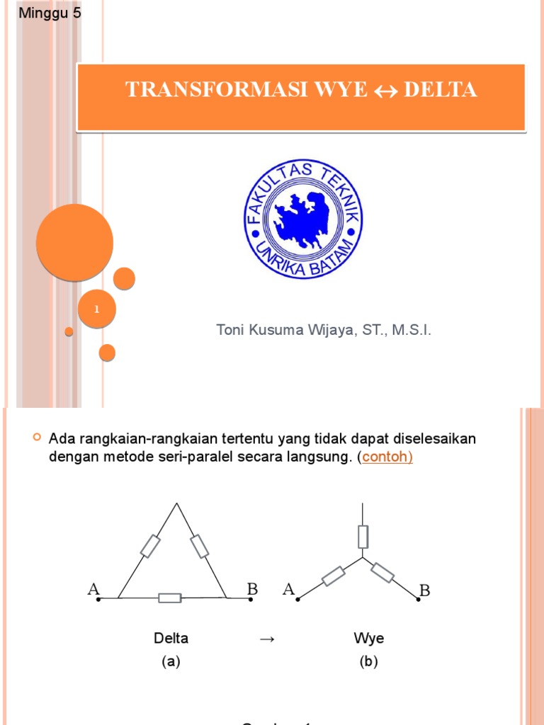 TRANSFORMASI WYE-DELTA (Minggu 5,6) | PDF