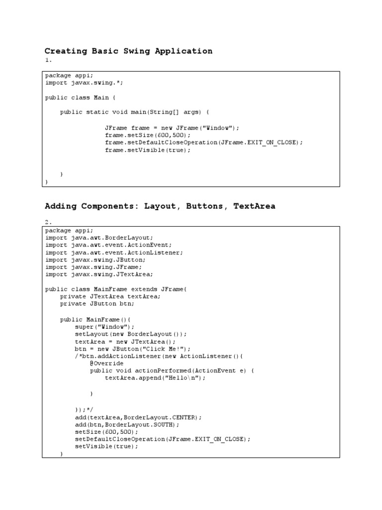 Pelajaran GUI | PDF | Software Engineering | Computer Libraries