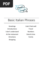 Dialogues in Italian. | PDF | Linguistics | Human Communication