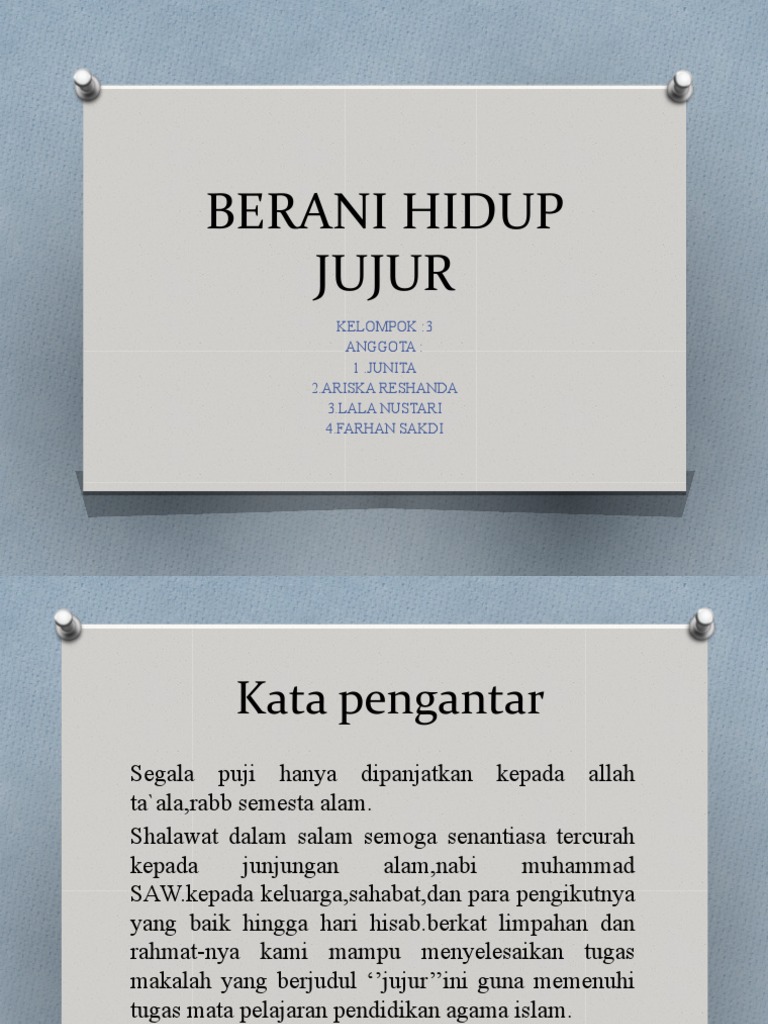Berani Hidup Jujur | PDF | Pengembangan Diri | Gaya Hidup