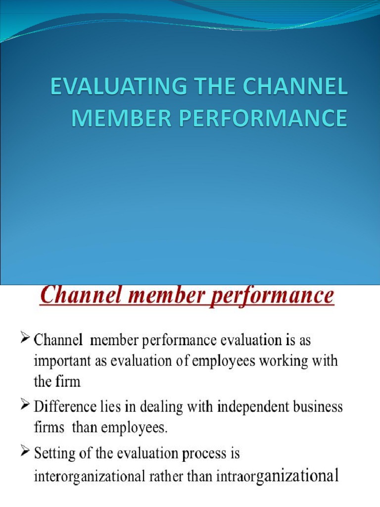 Module 3 - Evaluating Channel Members | PDF | Sales | Inventory