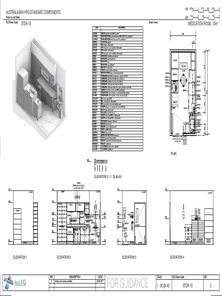 RLS - Medication Room STDR-10 - 3 | PDF | Wall | Building Technology