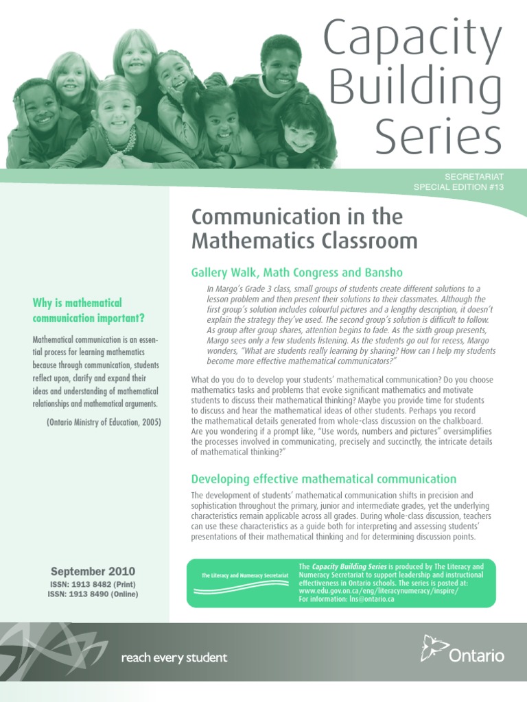 CBS Communication Mathematics | Download Free PDF | Teaching ...