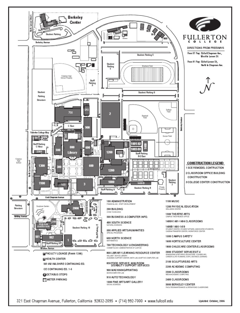 Fullerton College Campus Map | PDF | Schools