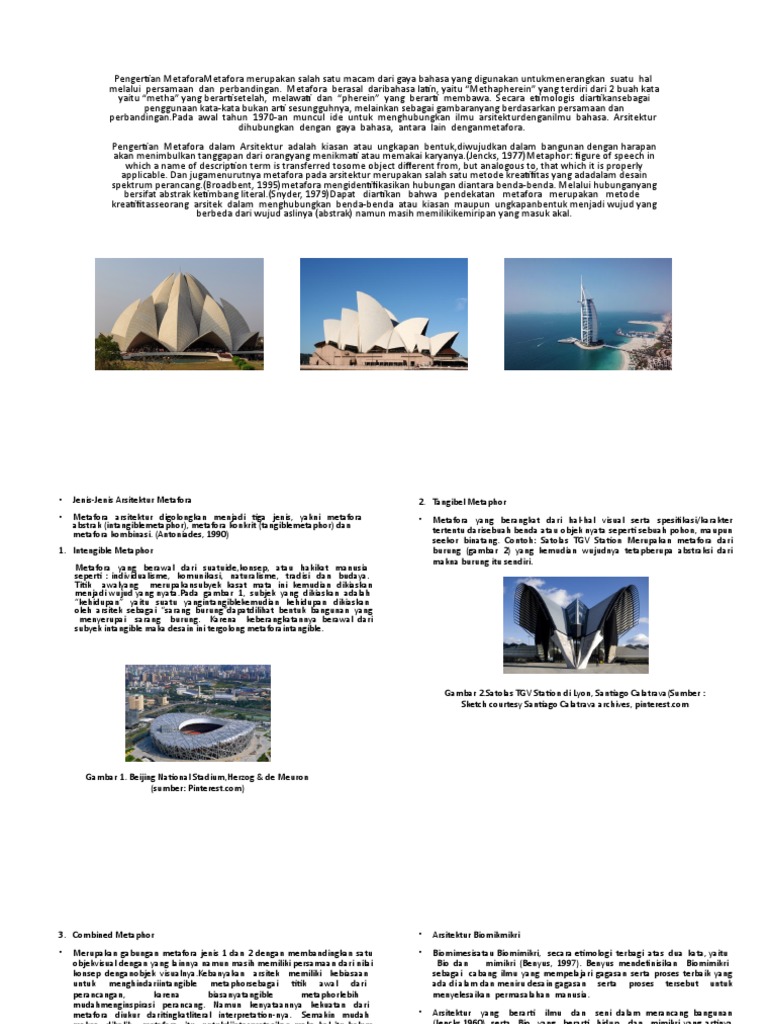 Arsitektur Metafora Dan Biomimikri | PDF | Filsafat