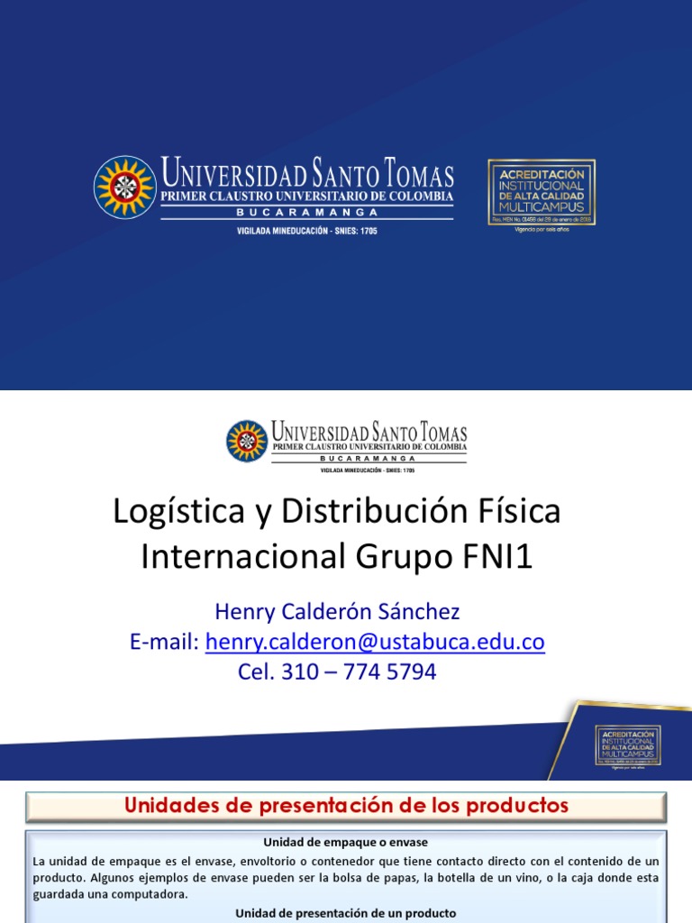 Presentacion Primera Fase Logistica y Dfi 2020 - Ii Grupo Fni1 - 2 ...