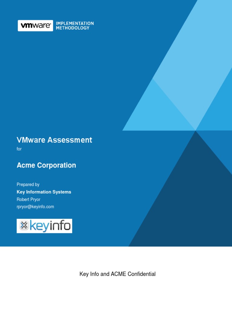 Sample VMware Assessment V6 | PDF | V Mware | Virtualization