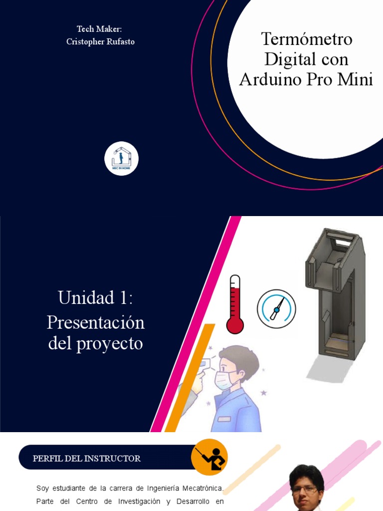 Termómetro Digital Con Arduino | Descargar gratis PDF | Oled | Diodo ...