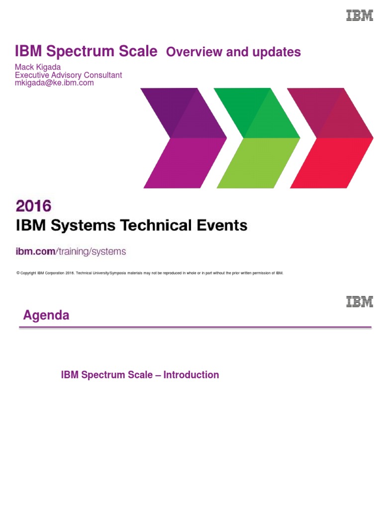 Spectrum Scale Overview and Updates | PDF | Apache Hadoop | Information ...